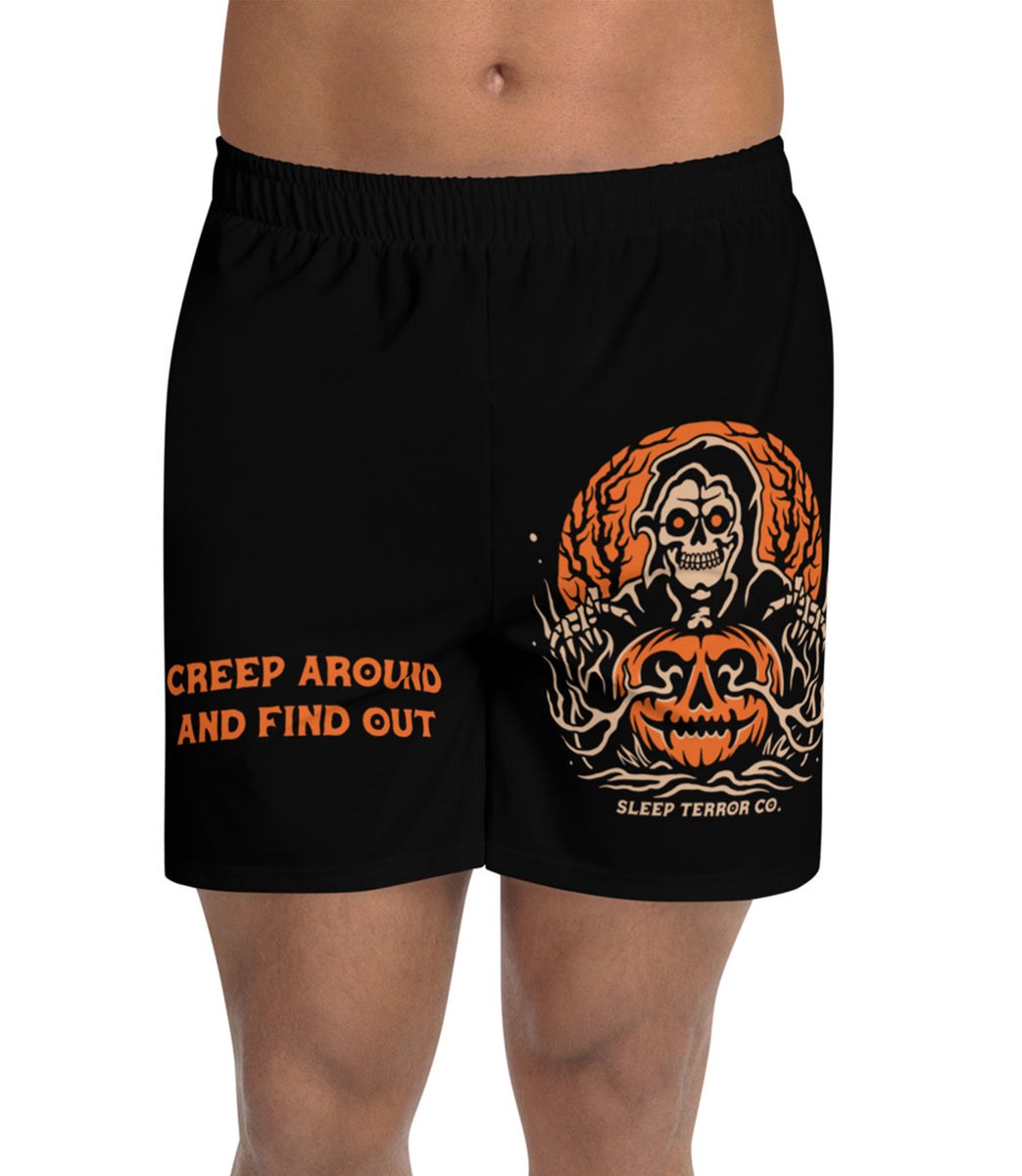 Creep Around Mens 5" Gym Shorts | Purveyor Of Tattoo Clothing ...