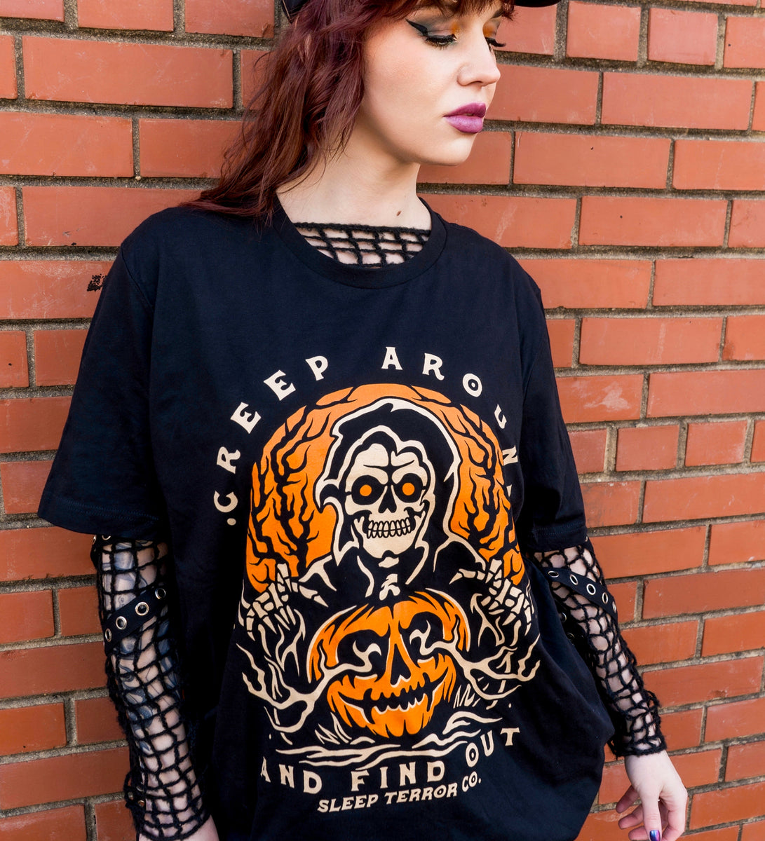Creep Around Halloween T-shirt | Purveyor Of Tattoo Clothing ...